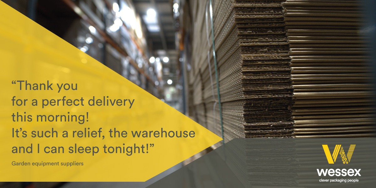 Rest assured with our excellent service! | Wessex Packaging